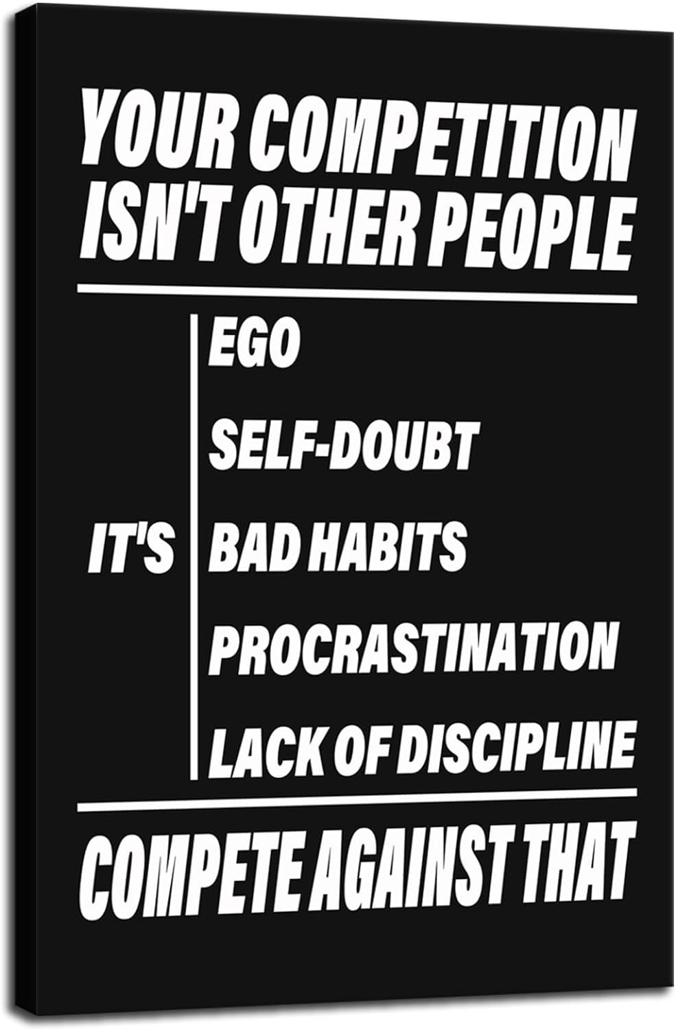 Inspirational Wall Art Discipline Posters Office Wall Decor ...