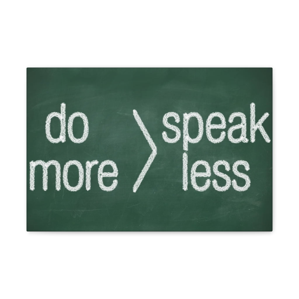 Inspirational Wall Art Do More Speak Less Motivation Wall Decor for ...