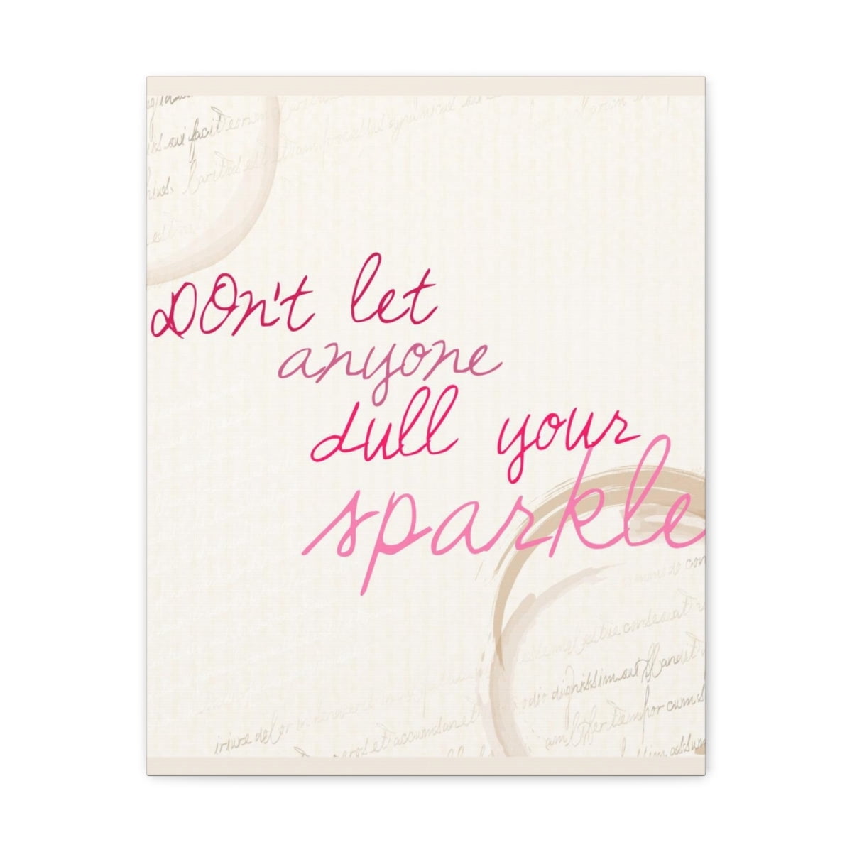 Inspirational Wall Art Don't Dull Your Sparkle Simple Motivation Wall ...