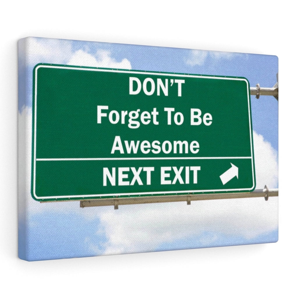 Inspirational Wall Art Don't Forget To Be Awesome Motivational Print ...