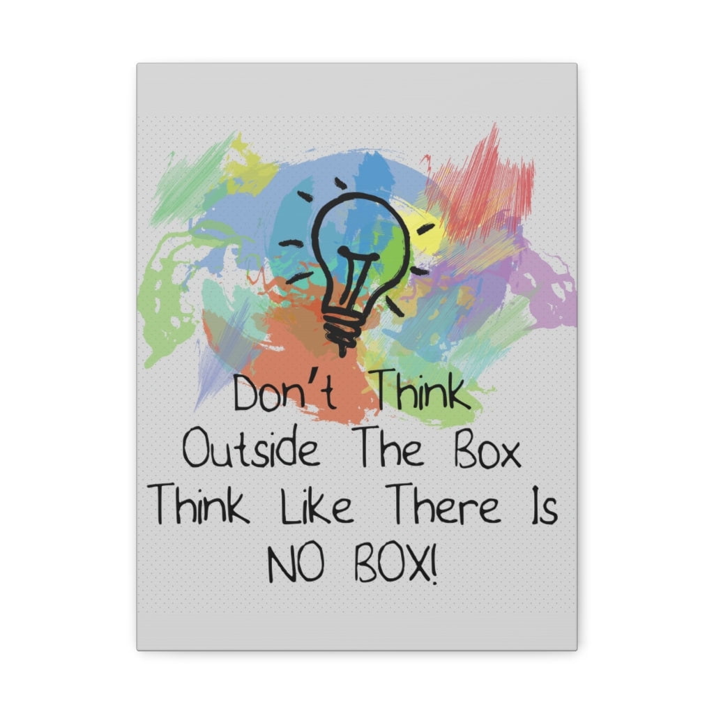 Inspirational Wall Art Don't Think Outside Motivation Wall Decor for ...