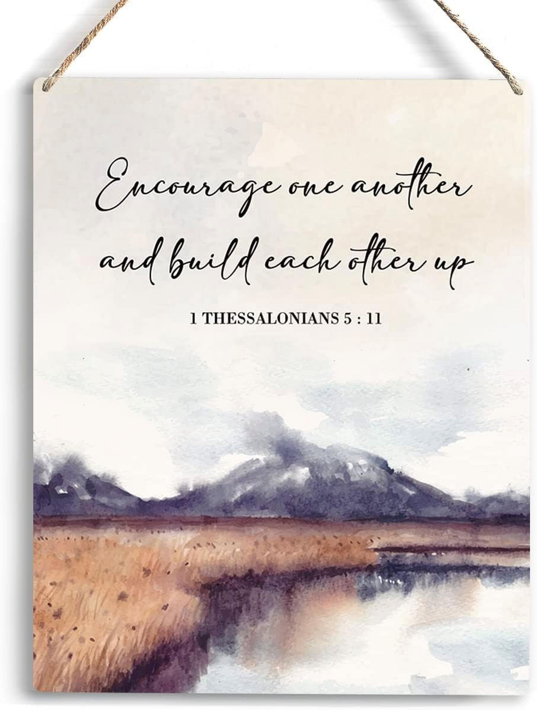 Inspirational Wall Art Encourage One Another And Build Each Other Up ...