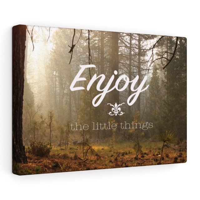 Inspirational Wall Art Enjoy The Little Things Motivational Print Ready ...