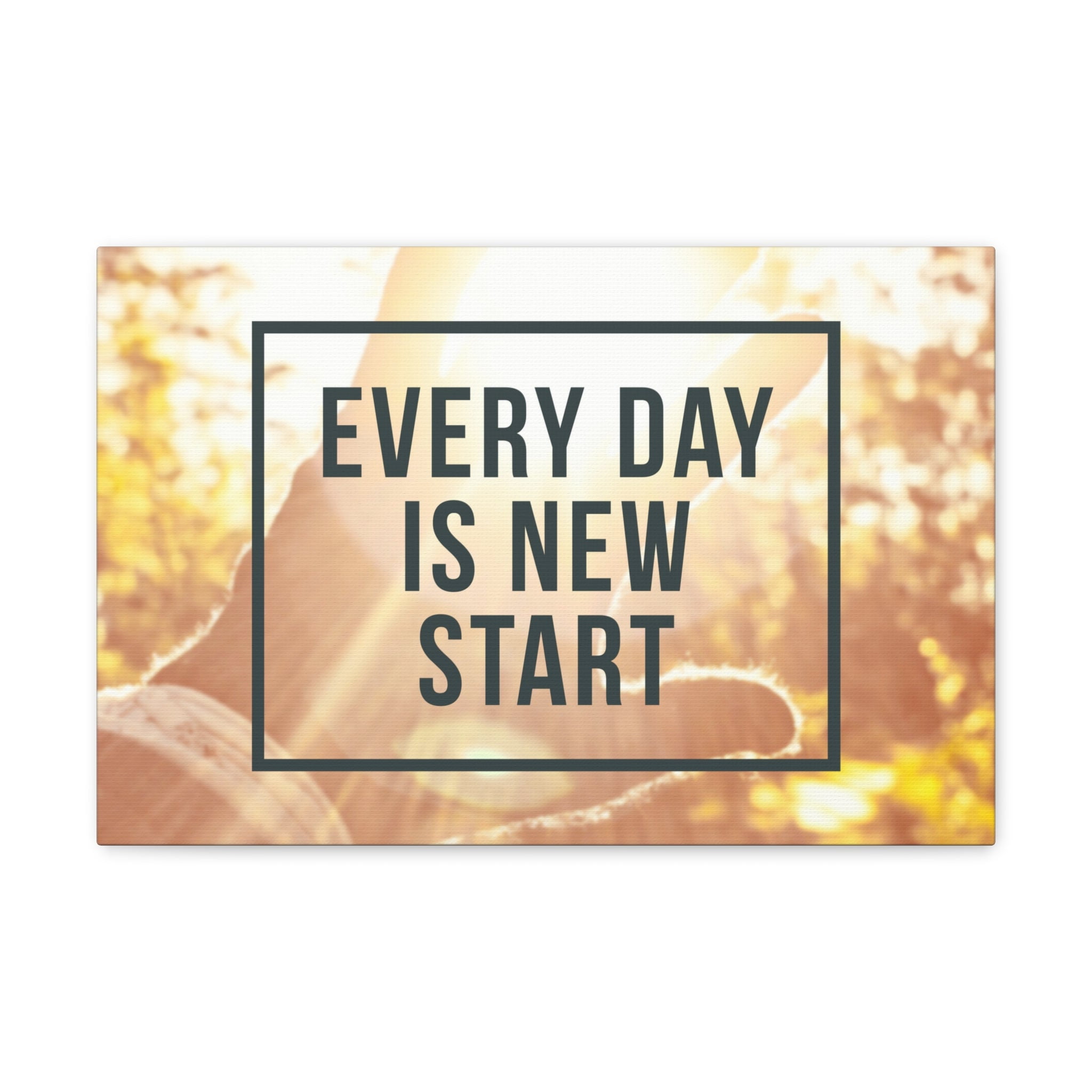Inspirational Wall Art Every Day Is New Start Motivational Print Ready ...