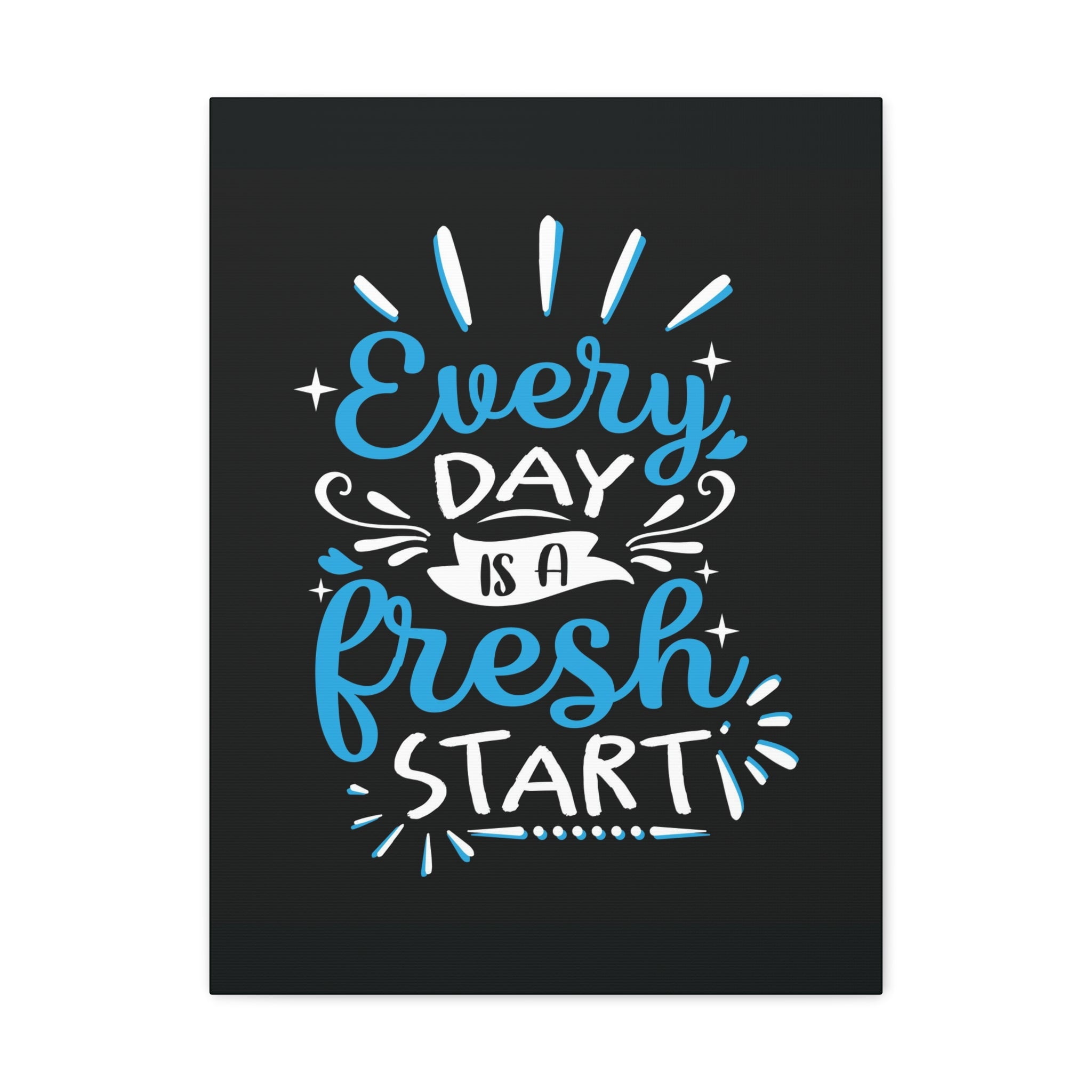 Inspirational Wall Art Everyday Fresh Start Motivation Wall Decor for ...