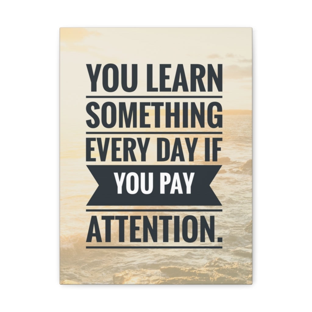 Inspirational Wall Art Everyday Pay Attention Motivation Wall Decor for ...