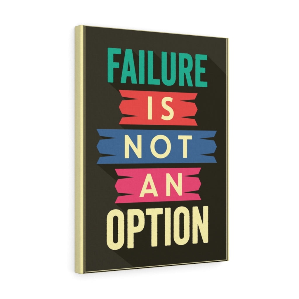 Inspirational Wall Art Failure Is Not An Option Wall Art Motivational ...