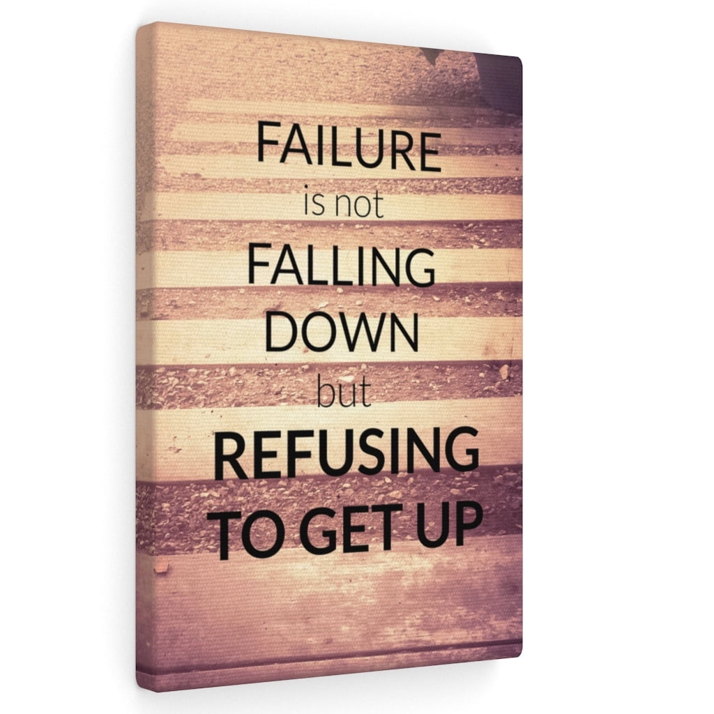 Inspirational Wall Art Failure Is Not Falling Down Brown Wall Art ...