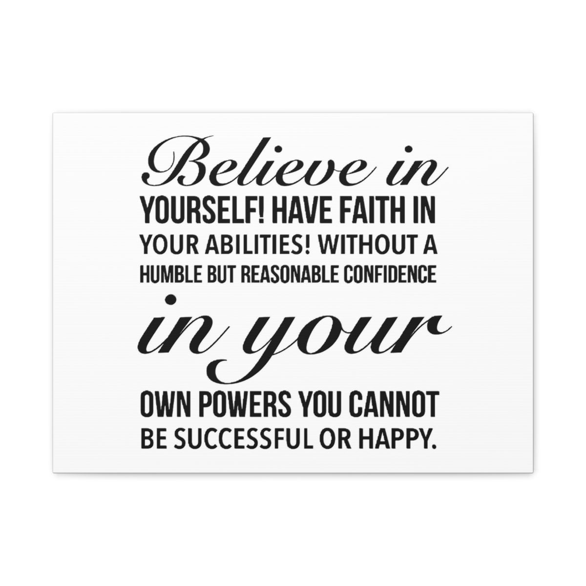 Inspirational Wall Art Faith In Your Abilities Motivation Wall Decor ...