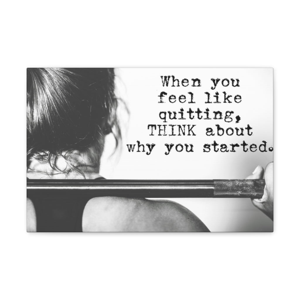 Inspirational Wall Art Feel Like Quitting Motivation Wall Decor for ...