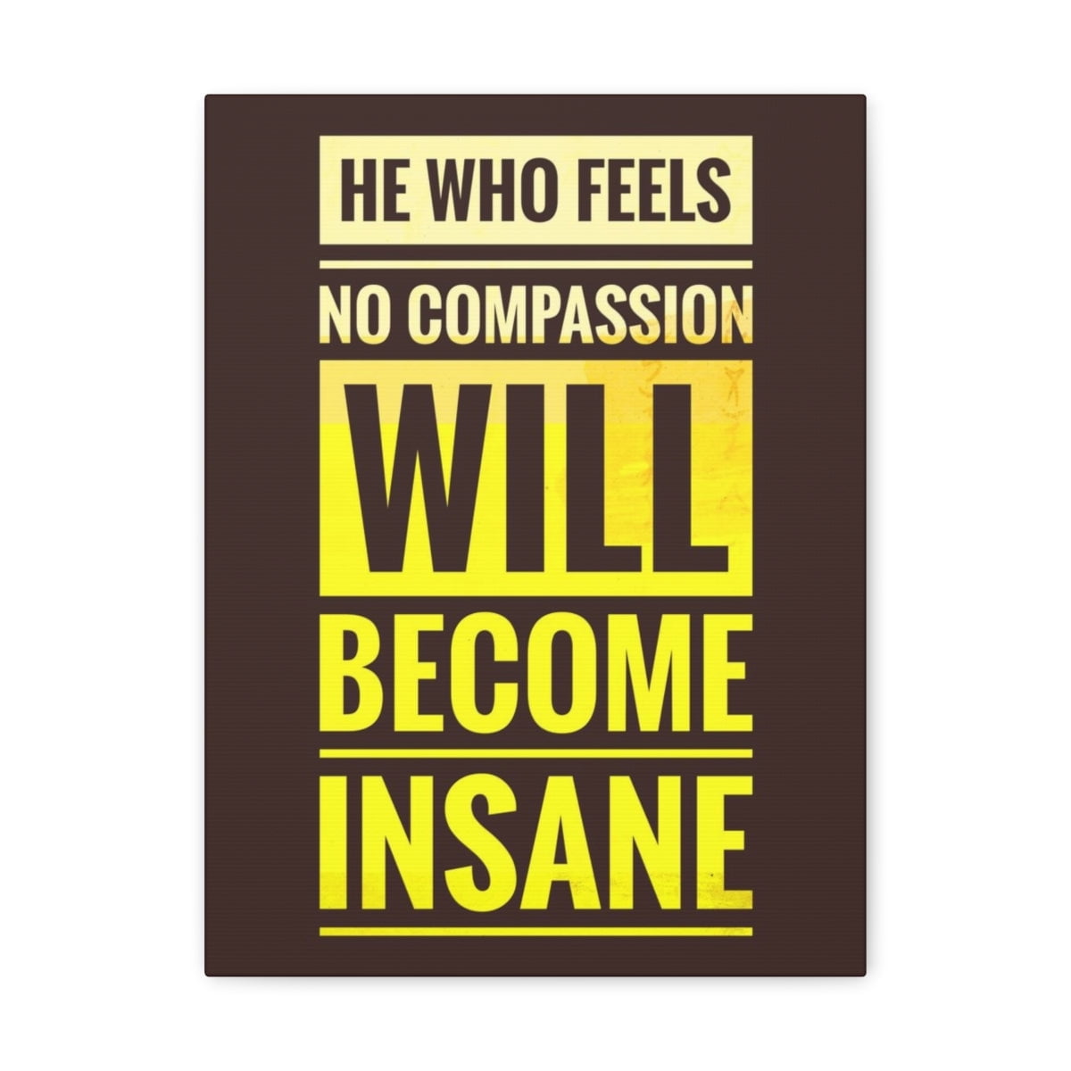 Inspirational Wall Art Feels No Compassion Motivation Wall Decor for ...
