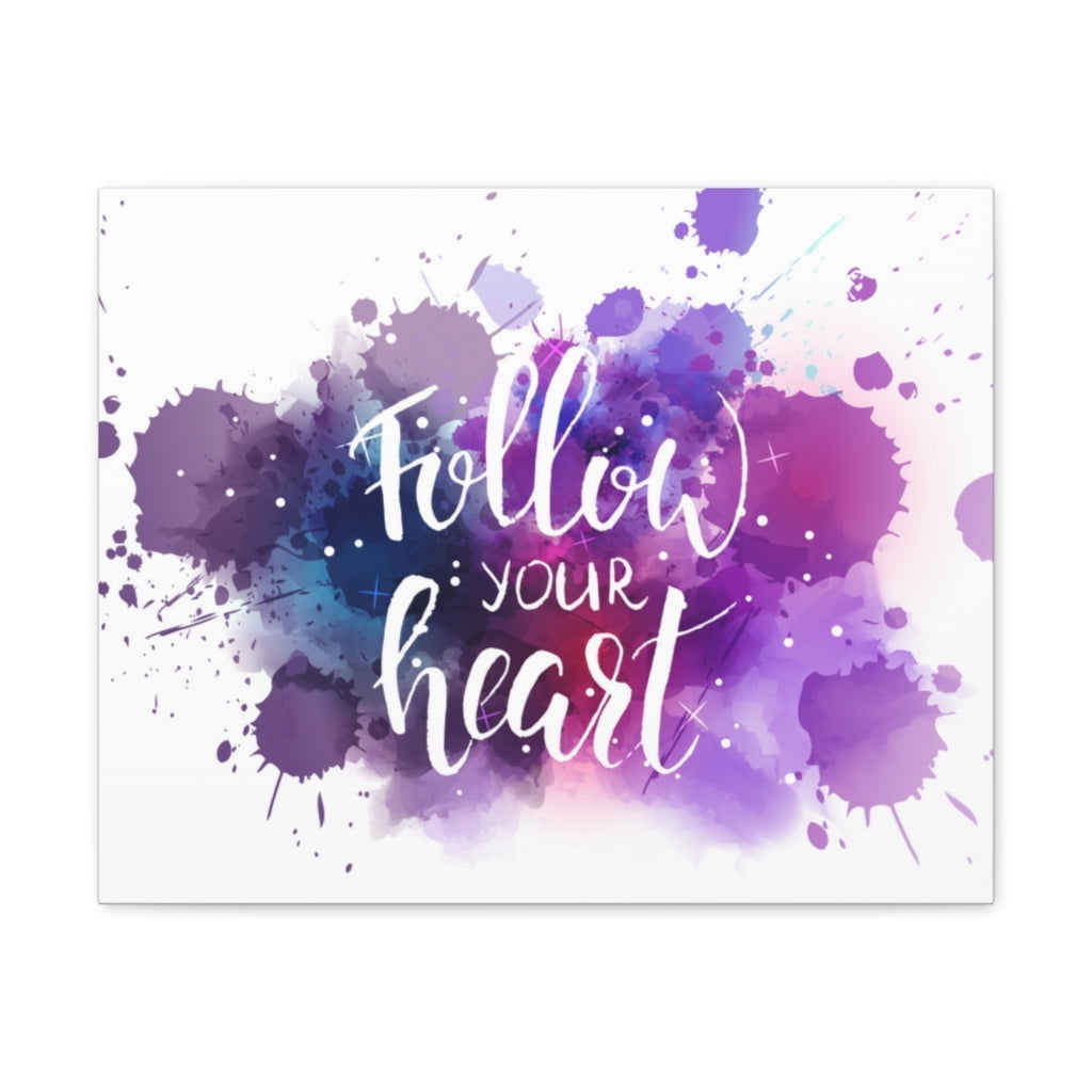 Inspirational Wall Art Follow Your Heart Motivation Wall Decor for Home ...