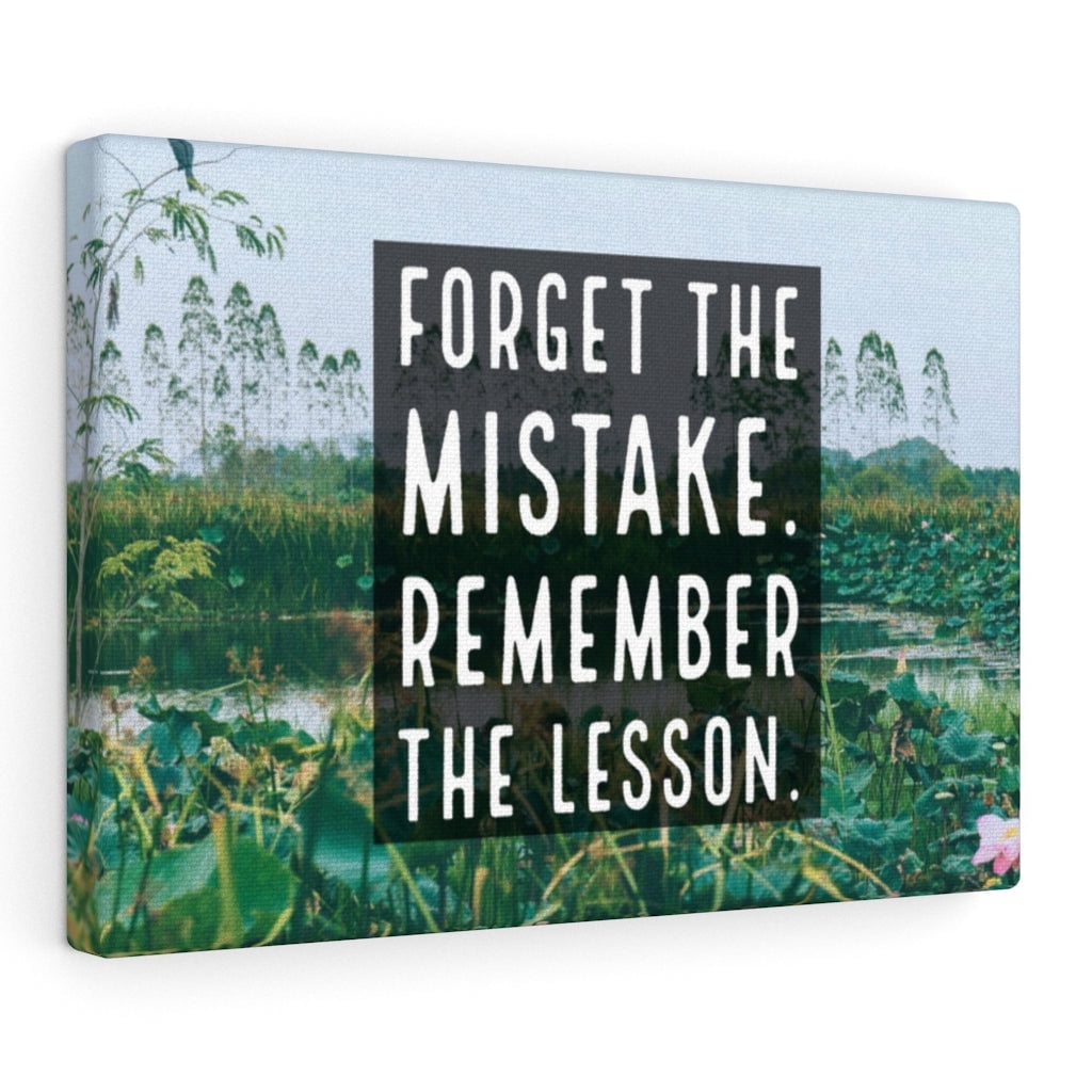 Inspirational Wall Art Forget The Mistake Motivational Print Ready to ...