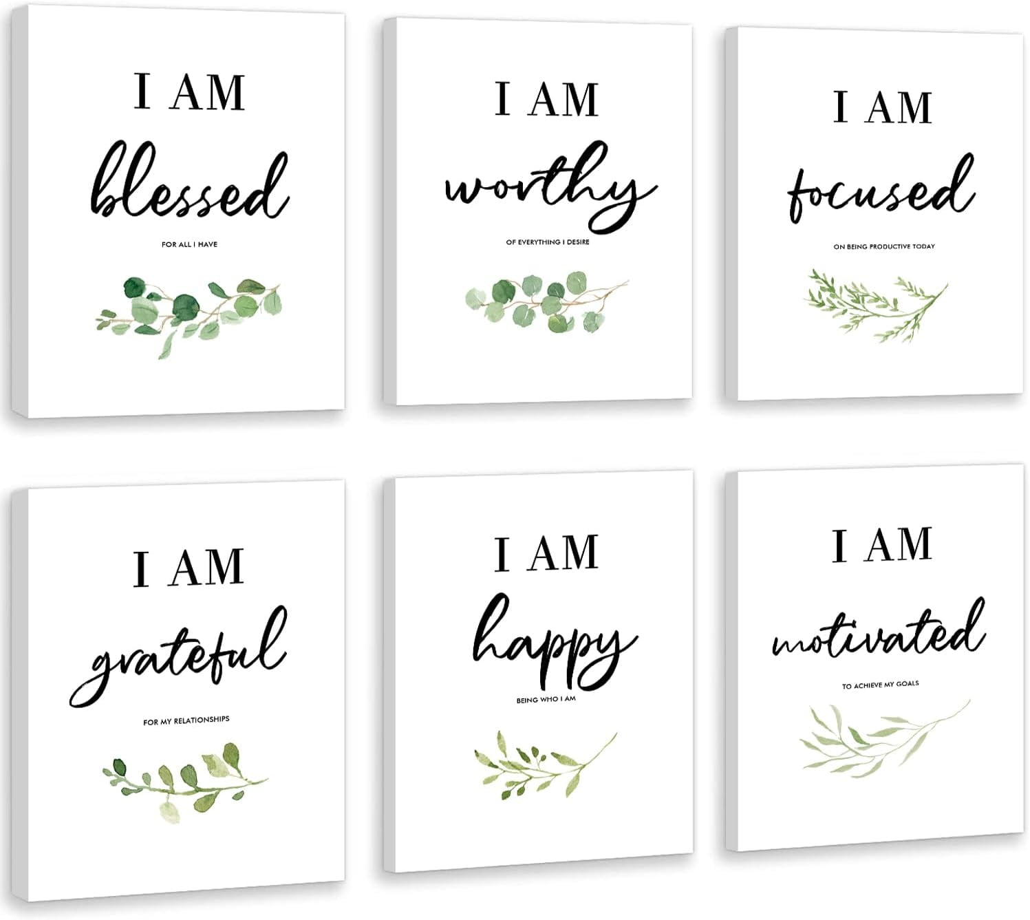 Inspirational Wall Art Framed, Set of 6(8\u201dx10\u201d) Boho ...