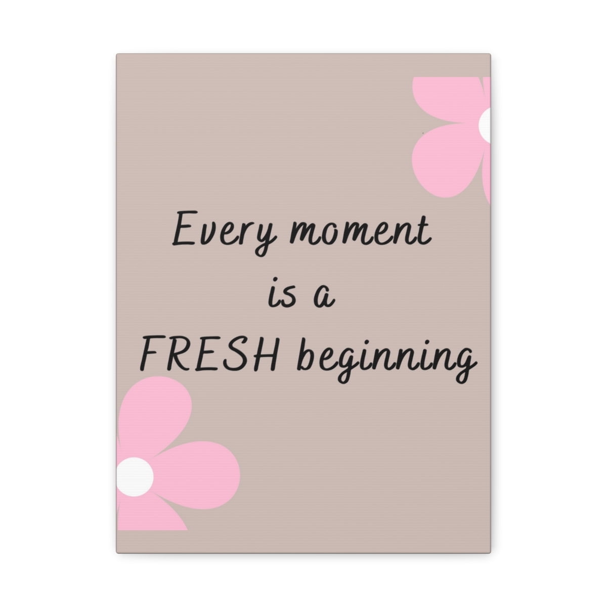Inspirational Wall Art Fresh Beginning Every Moment Motivation Wall ...