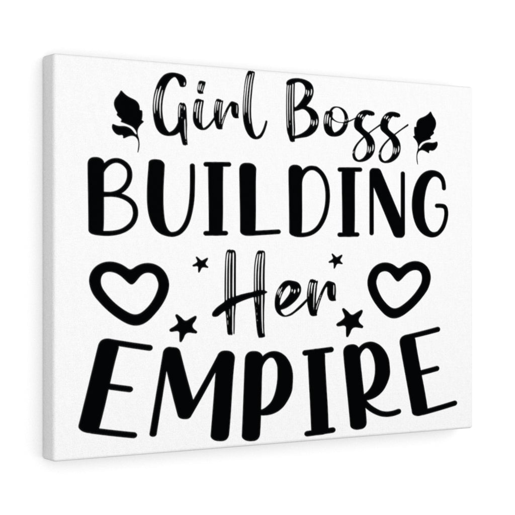 Inspirational Wall Art Girl Boss Building Her Empire Wall Art ...