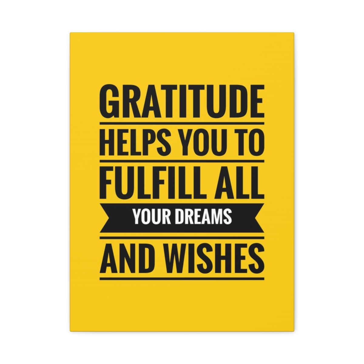 Inspirational Wall Art Gratitude Fulfill Your Dreams Motivation Wall ...