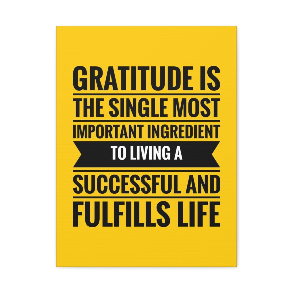 Inspirational Wall Art Gratitude Is Important Ingredient Motivation ...