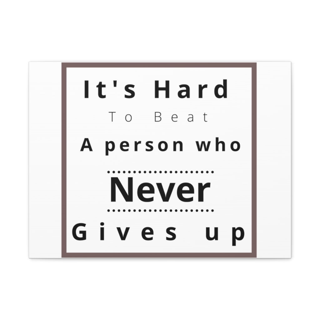 Inspirational Wall Art Hard To Beat Person Motivation Wall Decor for ...
