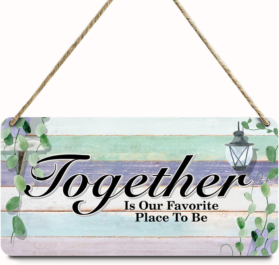 Inspirational Wall Art Home Decor Together Decor Farmhouse Wall Hanging ...