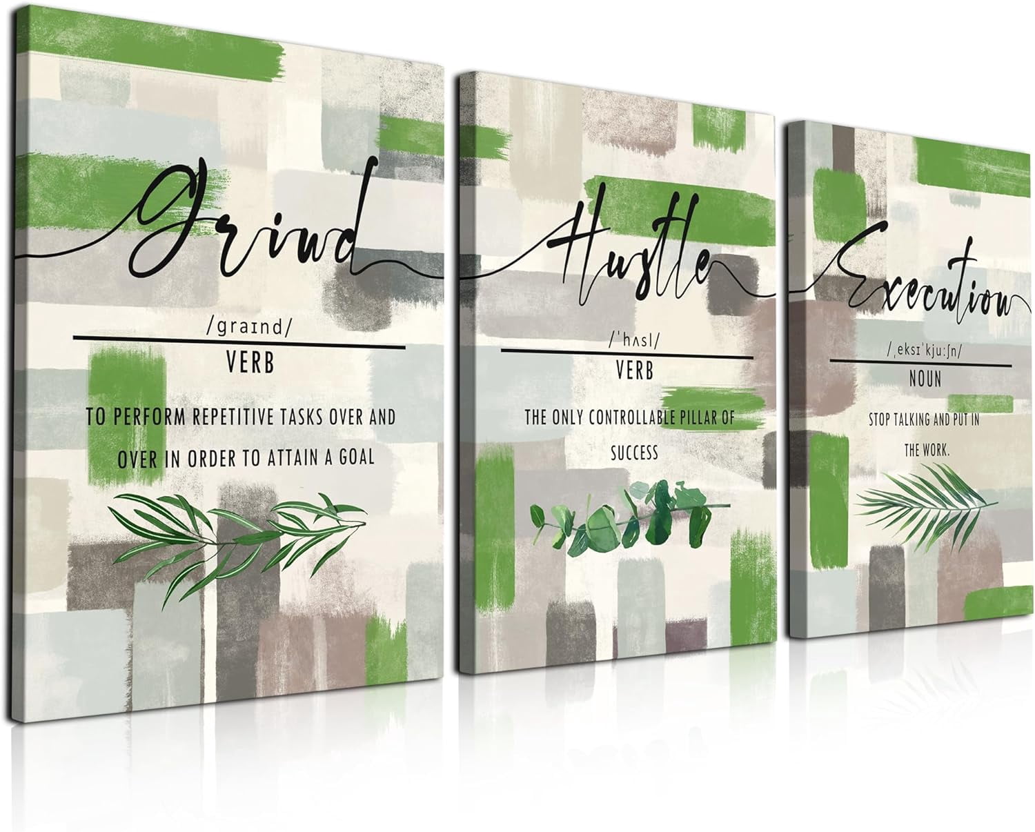Inspirational Wall Art Home Office Decor, 12x16 inch Set of 3 ...
