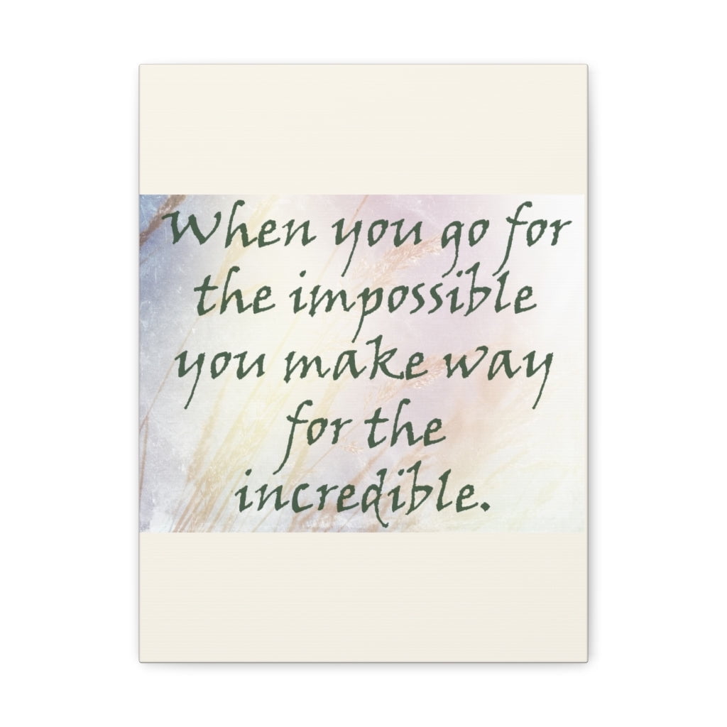 Inspirational Wall Art Impossible Way For Incredible Motivation Wall ...