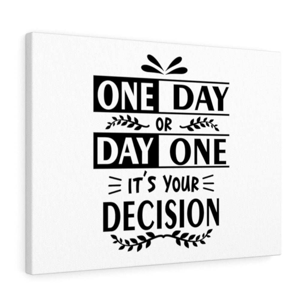 Inspirational Wall Art It's Your Decision Wall Art Motivational Motto ...