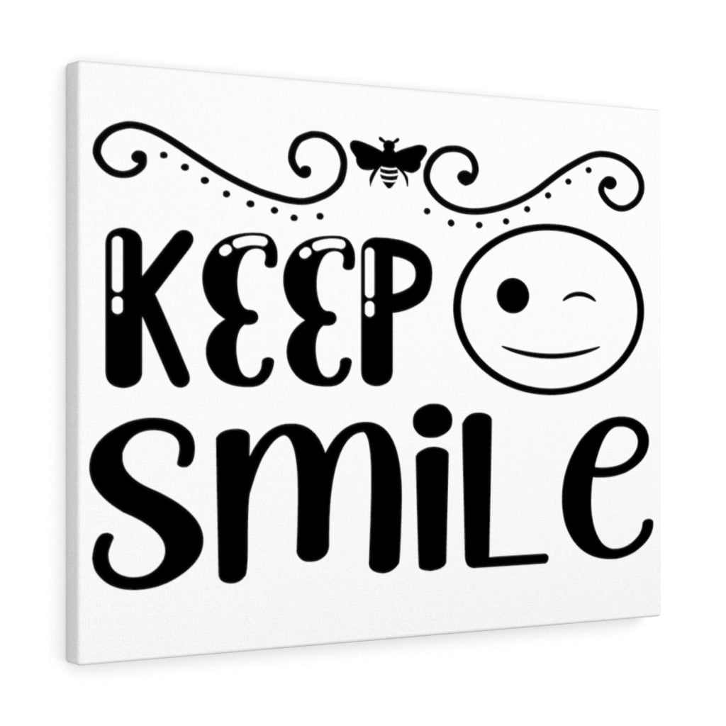 Inspirational Wall Art Keep Smile Smiley Wall Art Motivation Wall Decor ...