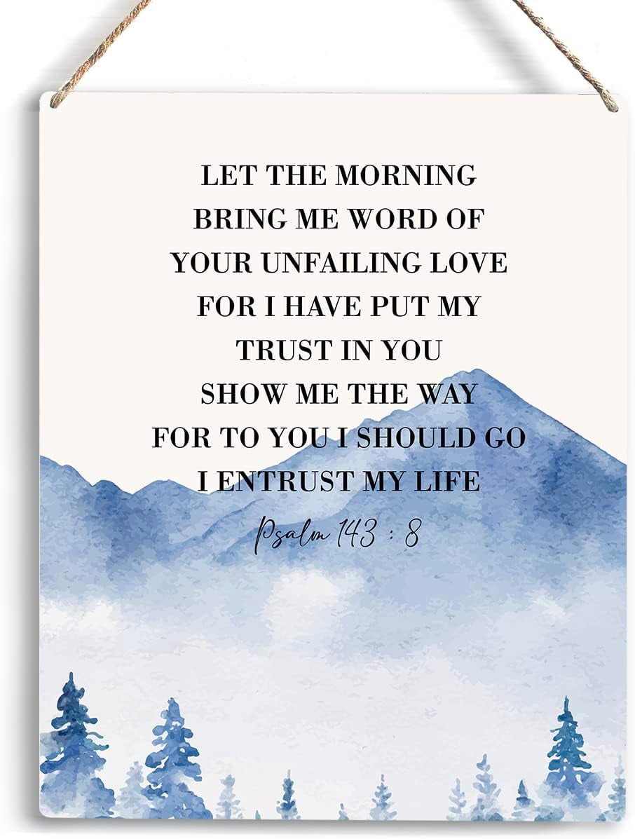 Inspirational Wall Art Let The Morning Bring Me Word of Your Unfailing ...