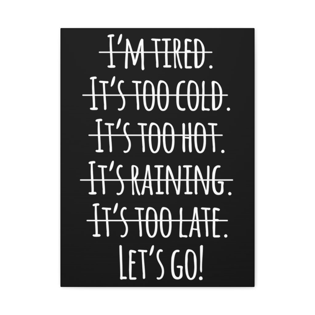 Inspirational Wall Art Let's Go Motivation Wall Decor for Home Office ...