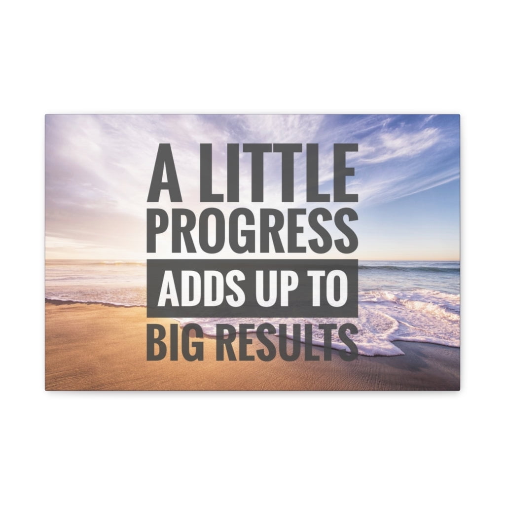 Inspirational Wall Art Little Progress To Big Results Motivation Wall ...