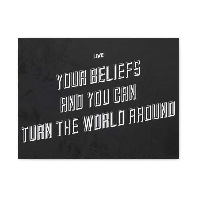 Inspirational Wall Art Live Your Beliefs Motivation Wall Decor for Home ...