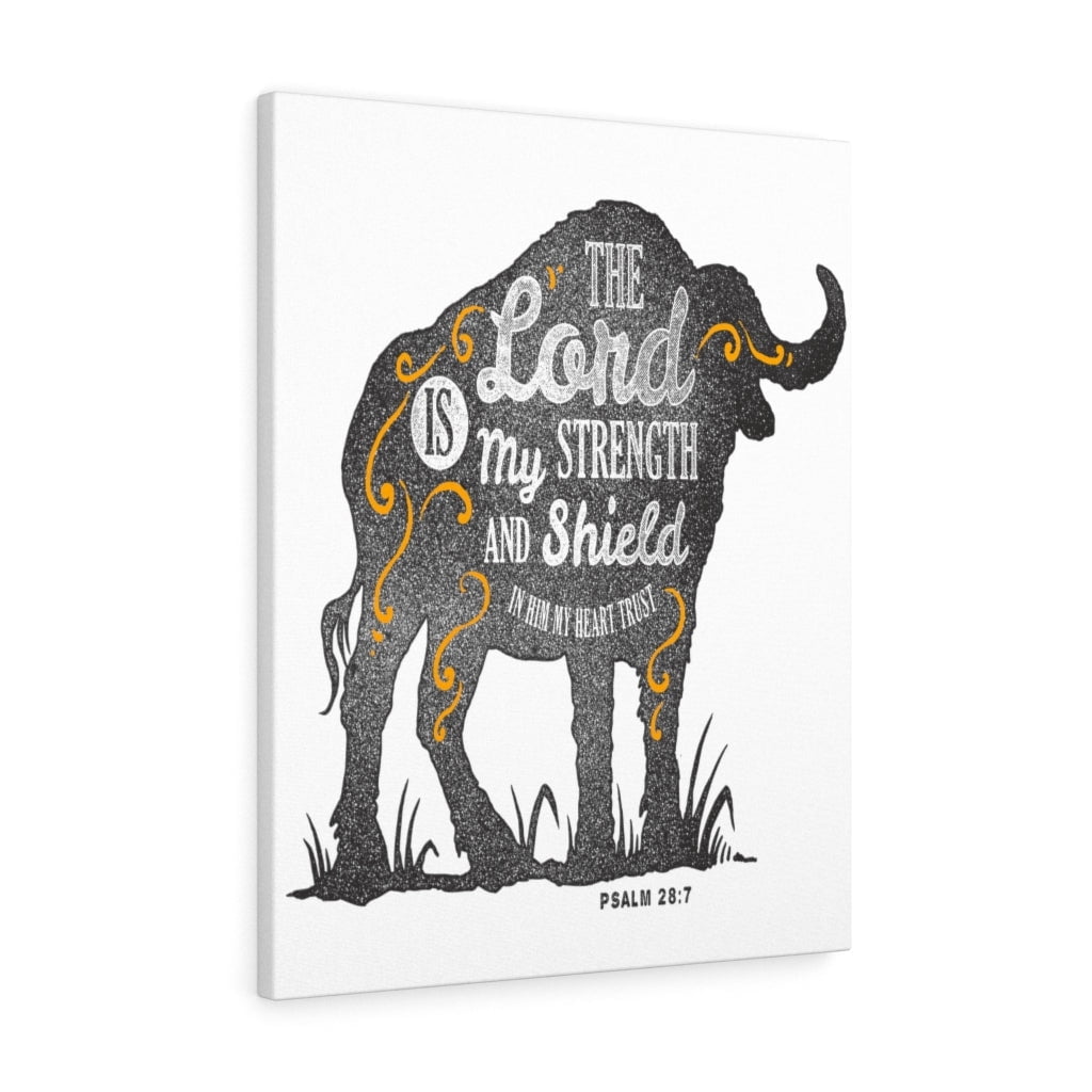 Inspirational Wall Art The Lord Is My Strength Wall Art Motivation Wall ...