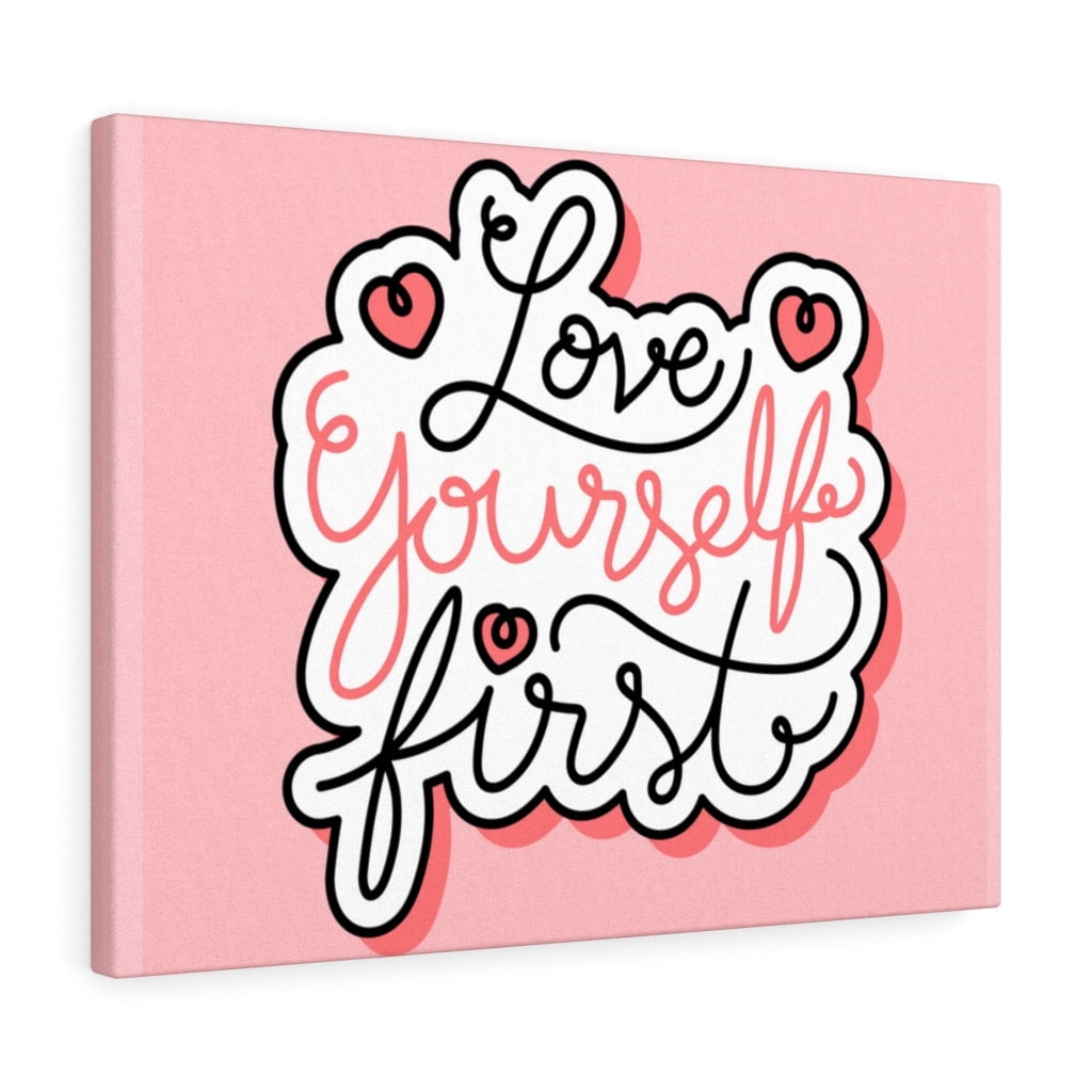 Inspirational Wall Art Love Yourself Wall Art Motivational Motto ...