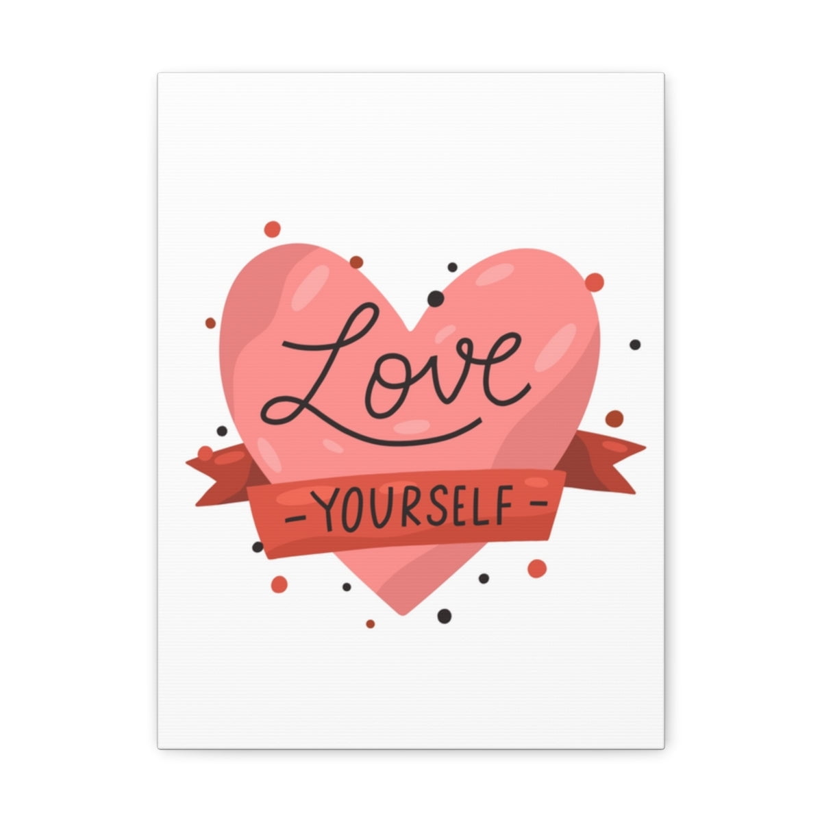Inspirational Wall Art Love Yourself Heart Motivation Wall Decor for ...