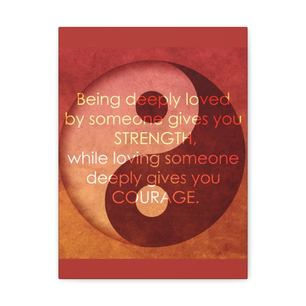 Inspirational Wall Art Loving Gives Courage Motivation Wall Decor for ...