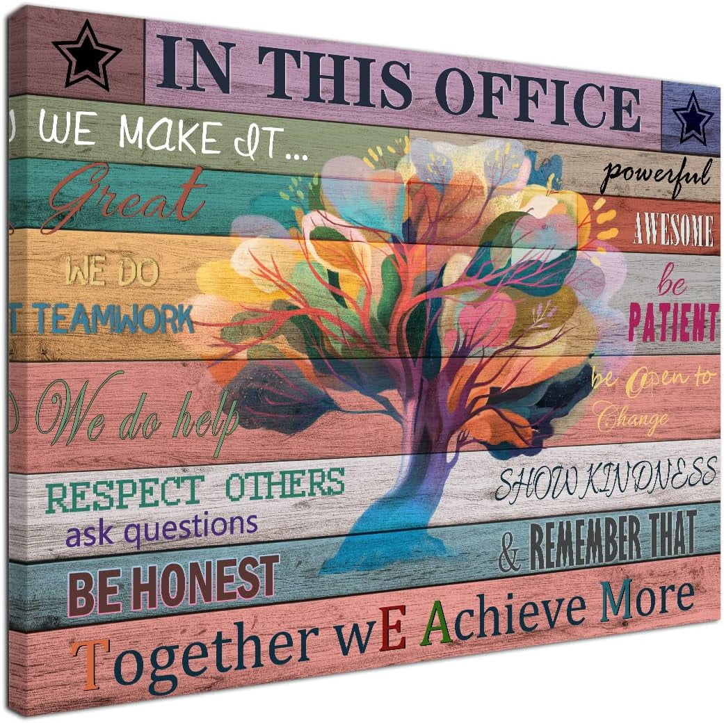 Inspirational Wall Art Motivational Poster Quotes Office Positive ...
