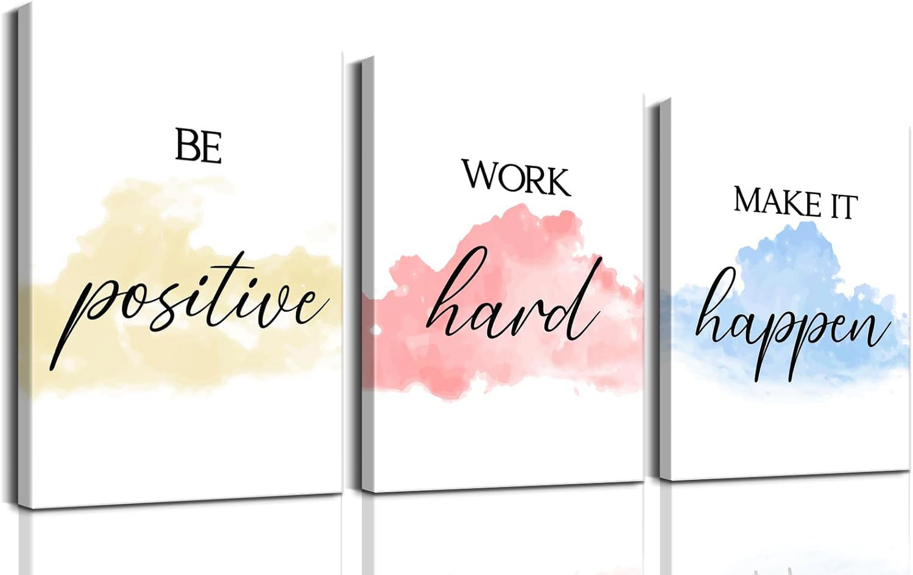 Inspirational Wall Art Motivational Wall Art Office Wall Decor Positive ...