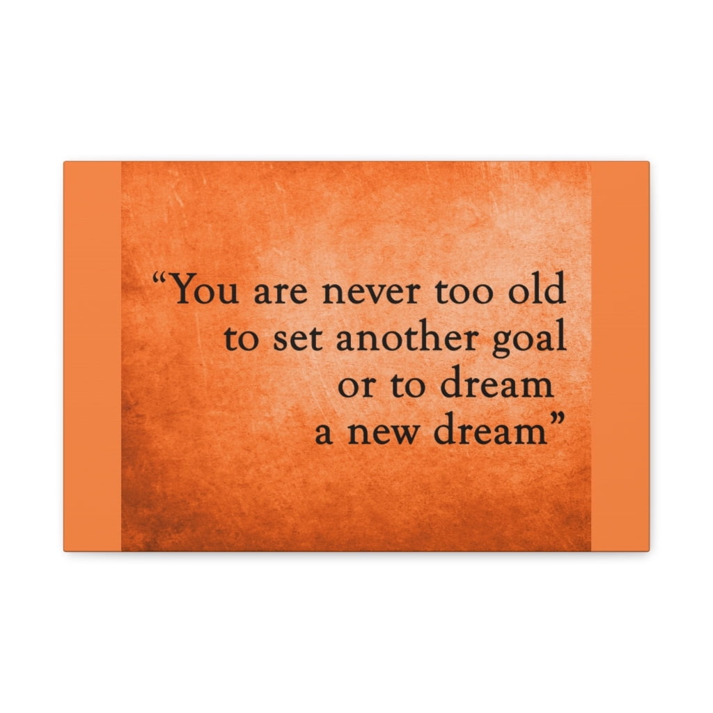 Inspirational Wall Art Never Old To Set Goal Motivation Wall Decor for ...