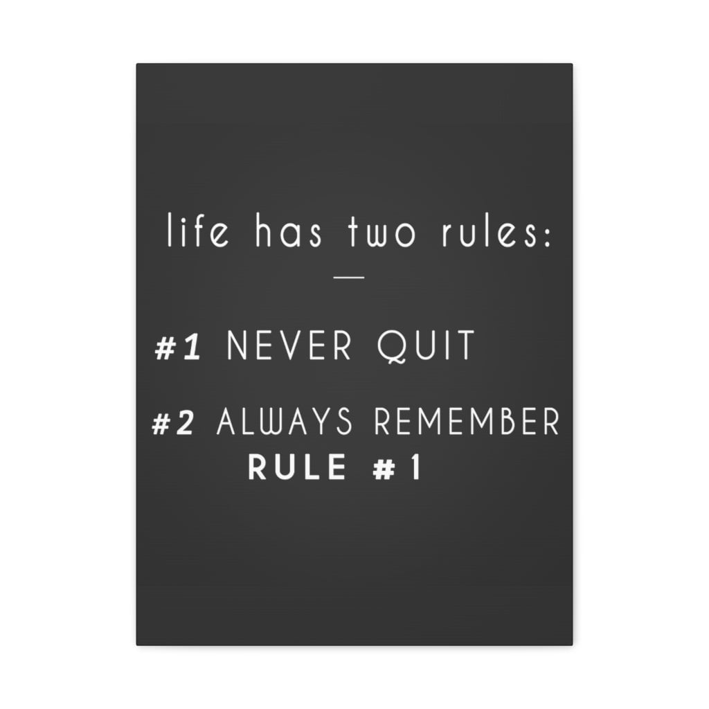 Inspirational Wall Art Never Quit Always Remember Motivation Wall Decor ...