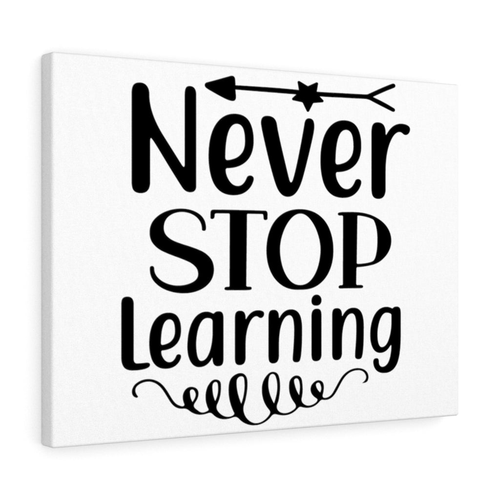Inspirational Wall Art Never Stop Learning Wall Art Motivation Wall ...