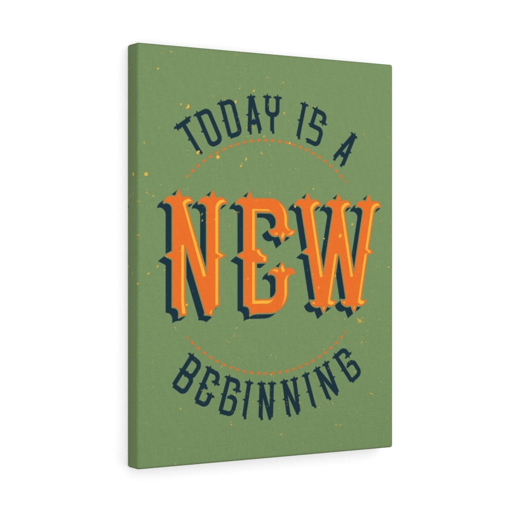 Inspirational Wall Art New Beginning Wall Art Motivational Motto ...
