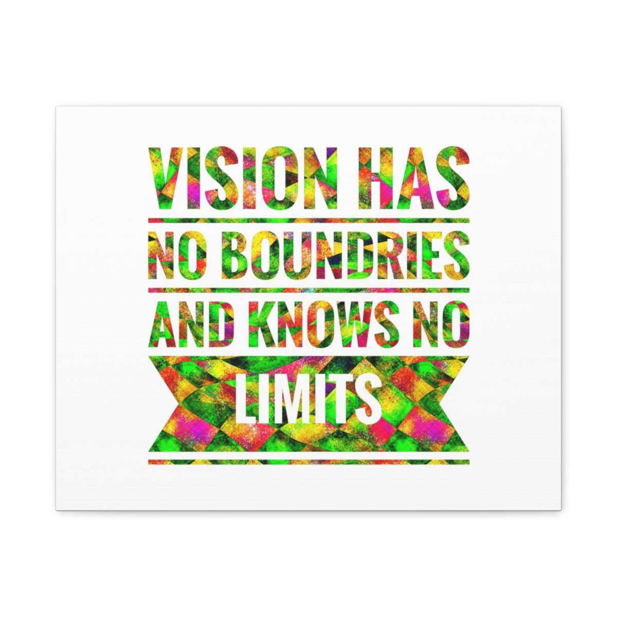 Inspirational Wall Art No Boundaries And No Limits Motivation Wall ...