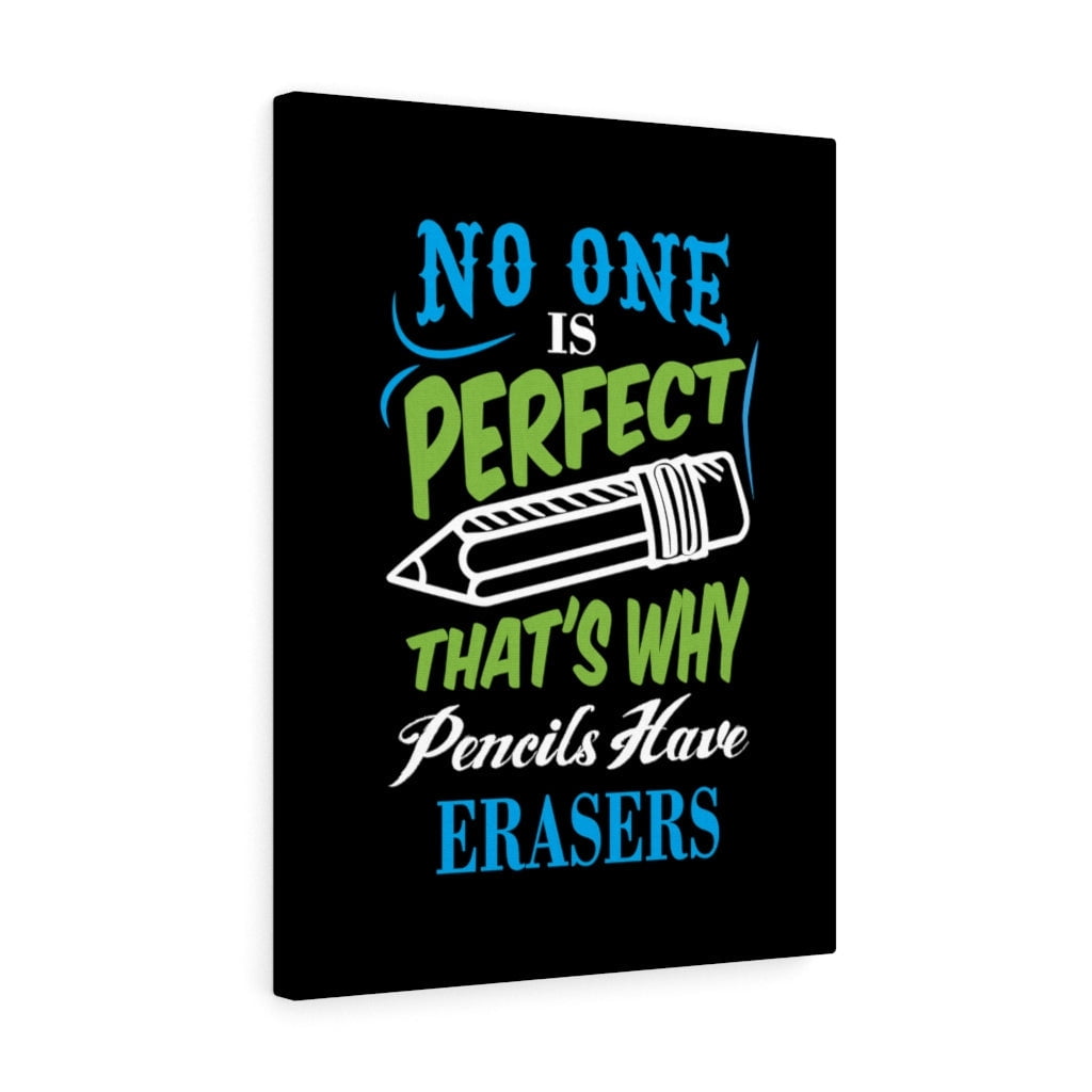 Inspirational Wall Art No One Is Perfect Wall Art Motivational Motto ...