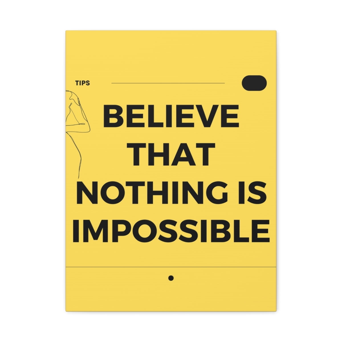 Inspirational Wall Art Nothing Is Impossible Motivation Wall Decor for ...