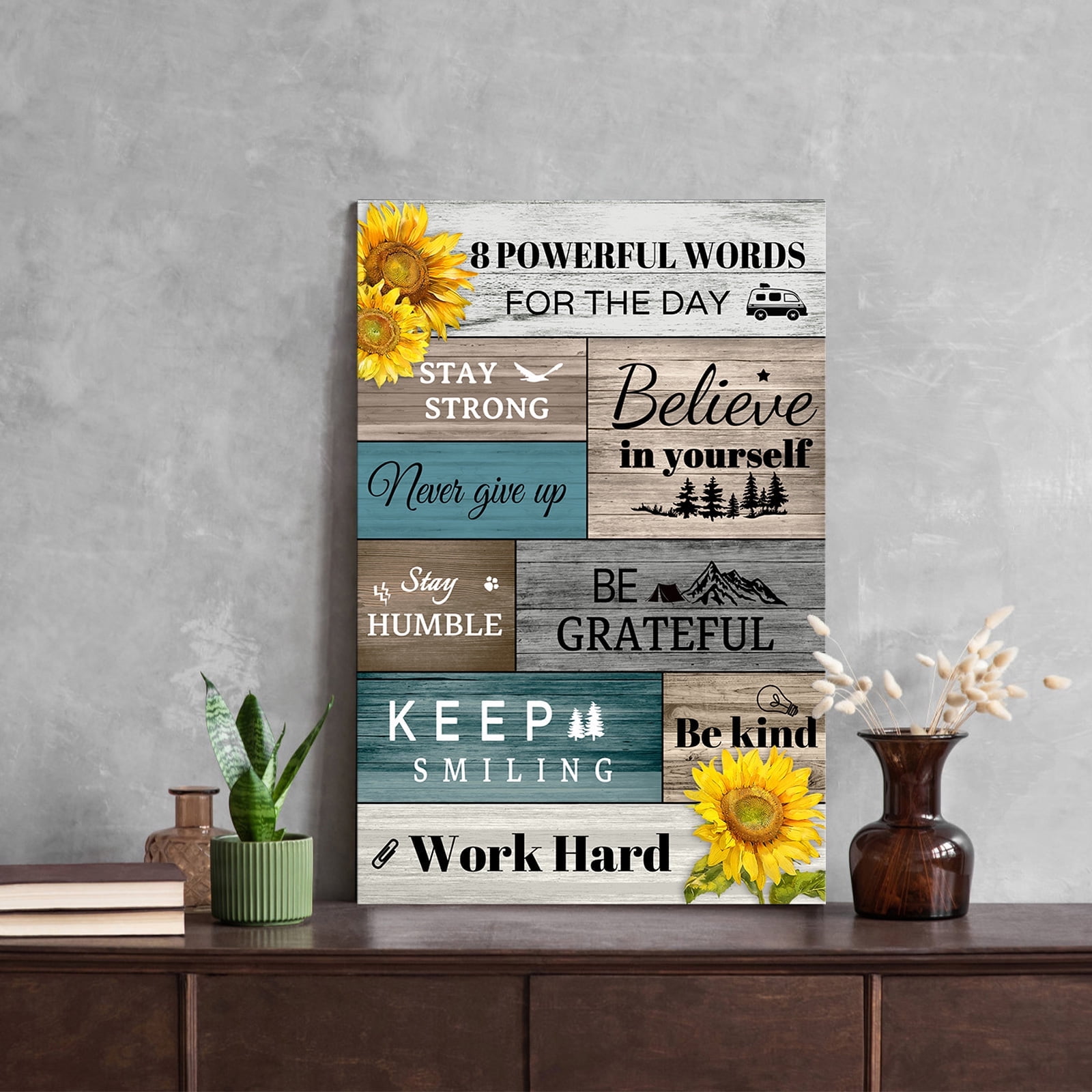 Inspirational Wall Art for Office Motivational Poster Wall Decor Positive Affirmations Wall ...