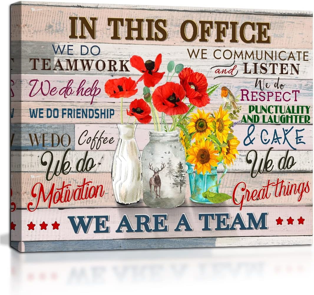 Inspirational Wall Art for Office Quotes Theme Wall Decor for Women ...