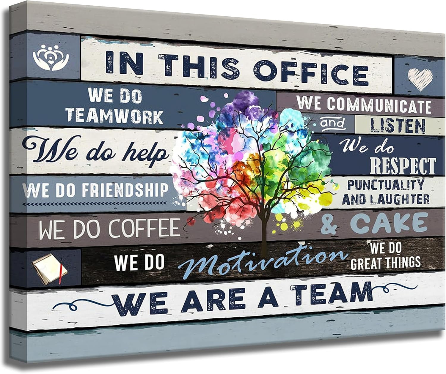 Inspirational Wall Art for Office Team Rules Wall Decor Office Wall ...