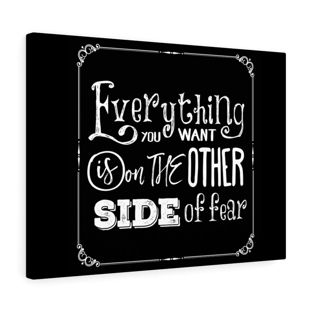 Inspirational Wall Art On The Other Side Wall Art Motivational Motto ...
