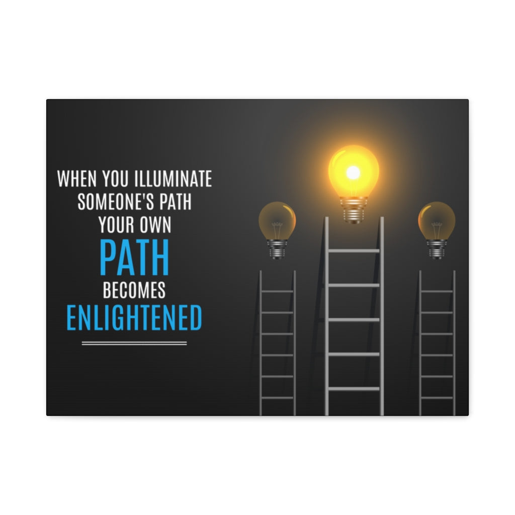 Inspirational Wall Art Path Becomes Enlightened Motivation Wall Decor ...